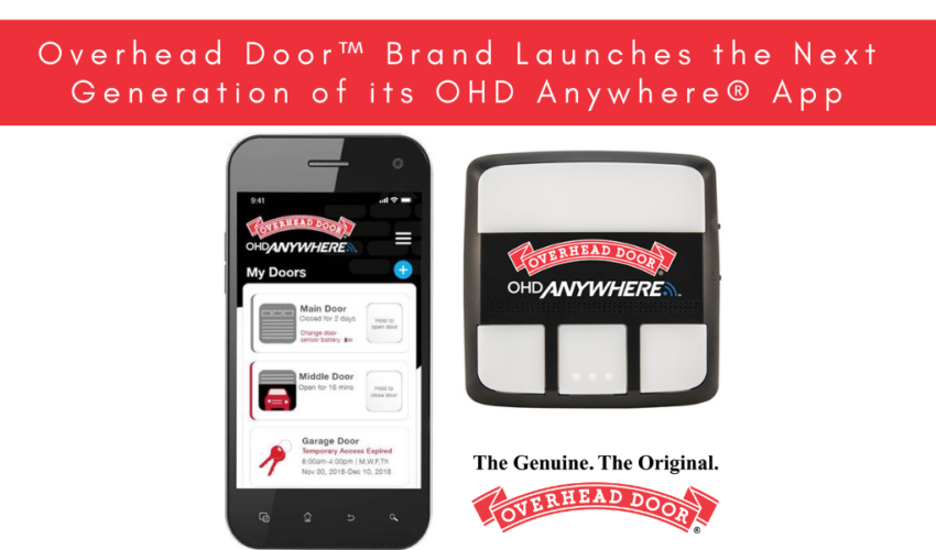Overhead Door™ Brand Launches the Next Generation of its OHD Anywhere ...
