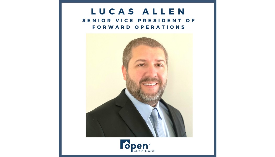 Open Mortgage Welcomes Lucas Allen as Senior Vice President of Forward ...